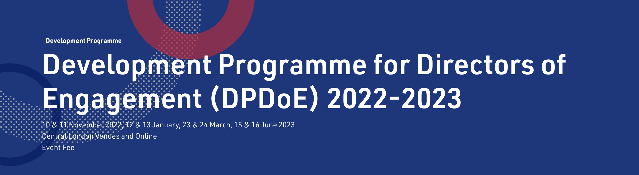 New Development Program for Directors of Engagement (DPDoE) - GBSN