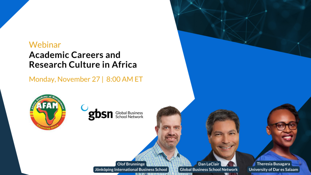 Academic Careers and Research Culture in Africa - GBSN